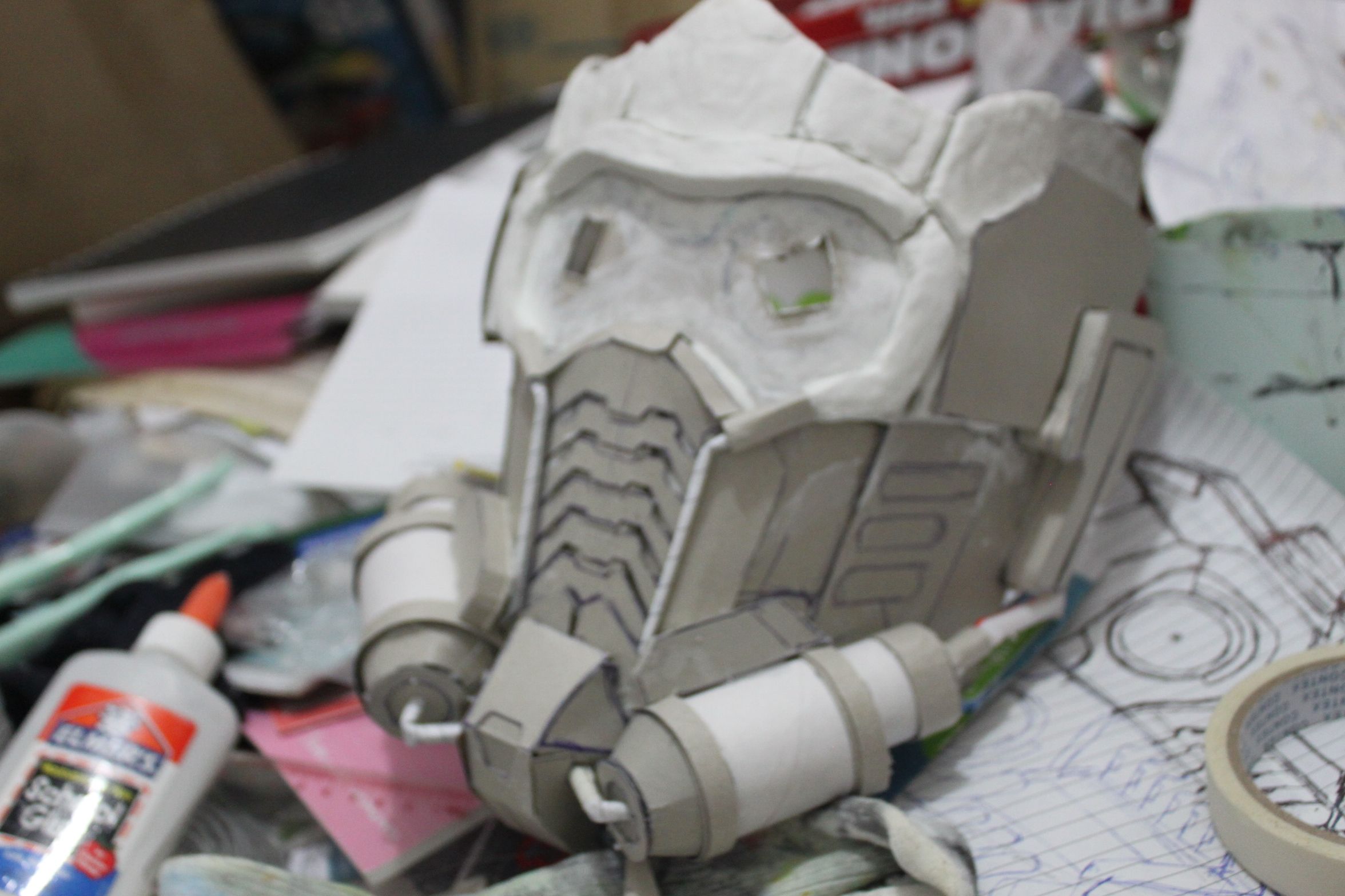 Star Lord Helmet Pepakura