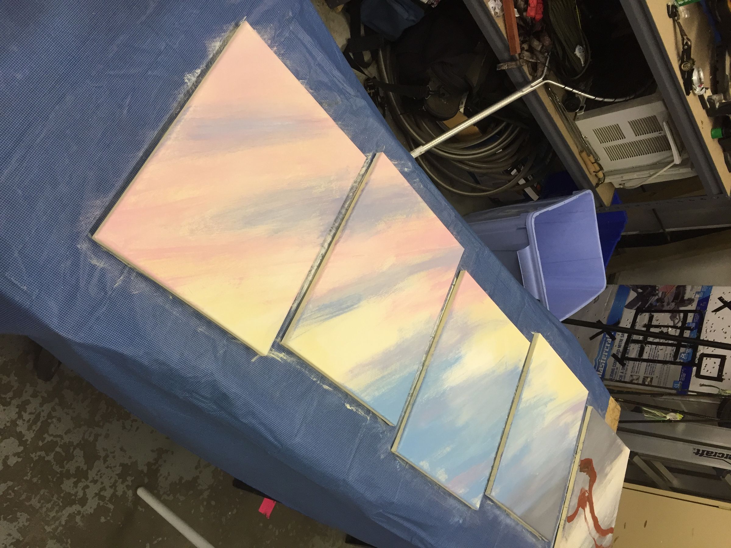 4 Piece Painting - a Walk Through the Seasons : 4 Steps (with Pictures ...