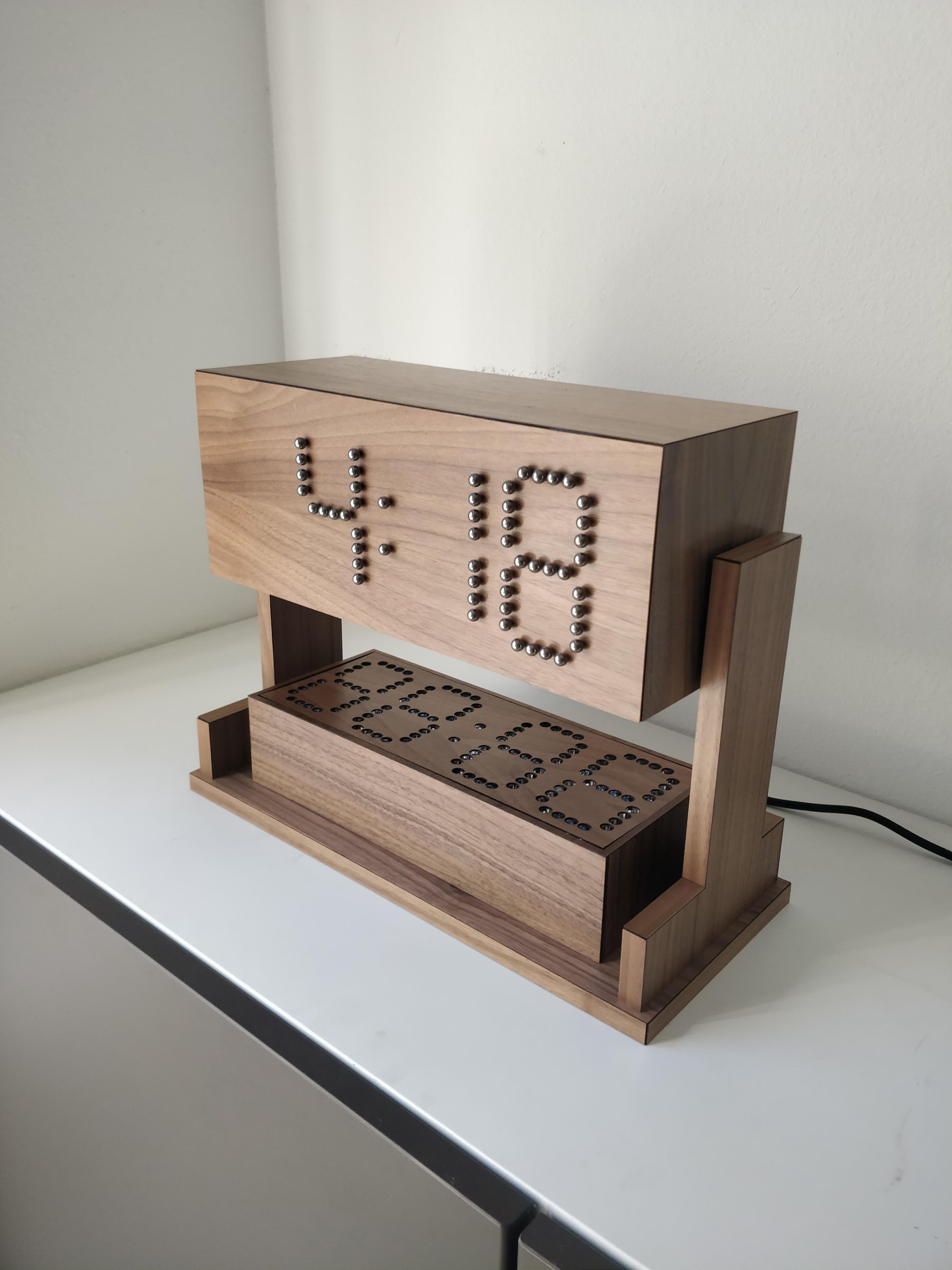 Mechanical-Digital Steel Ball Clock : 4 Steps (with Pictures ...