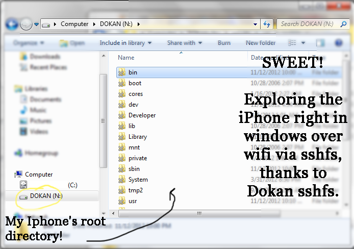 Mount the IPhone in Windows Via Wifi As a Drive Letter! : 3 Steps ...