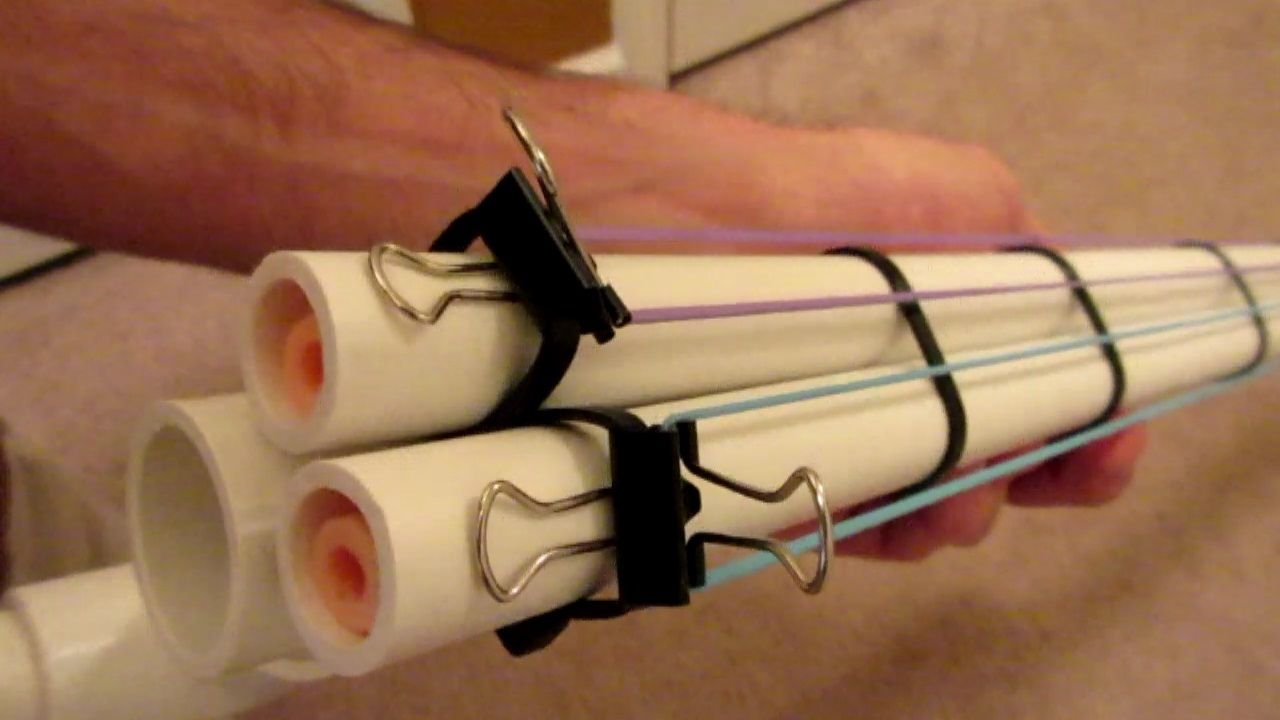 PVC Shotgun – Rubber Band Gun – Nerf Blowgun (with Pictures ...