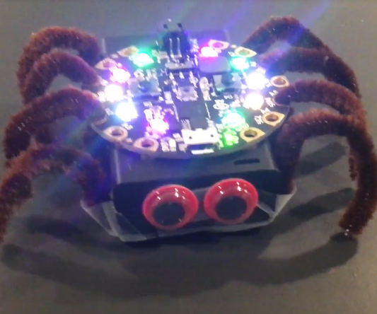 Spooky Spider Using Adafruit CPX : 6 Steps - Instructables