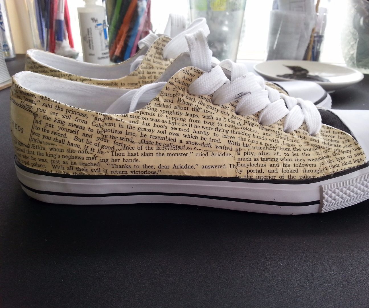 Funky Book Design Shoes : 5 Steps (with Pictures) - Instructables