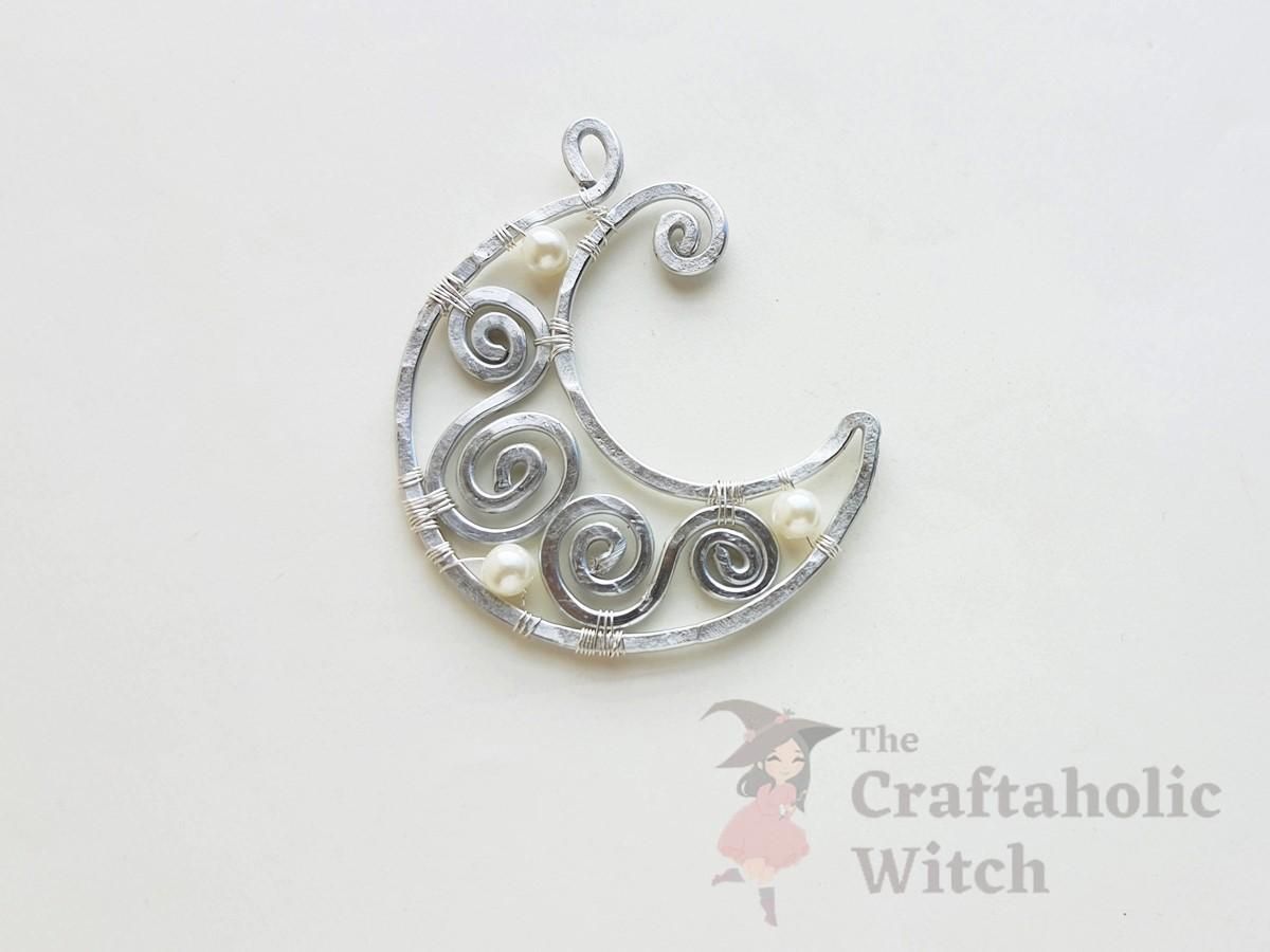 DIY Wire Wrapped Crescent Moon Pendant : 7 Steps (with Pictures ...