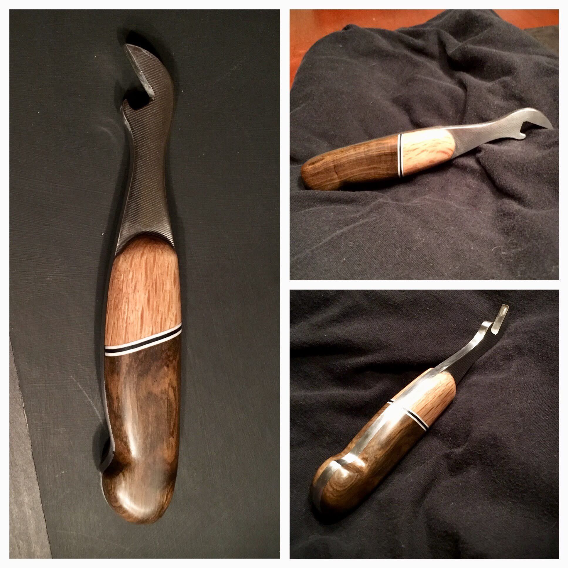 Knife Making With Curved Micarta Inlay : 8 Steps (with Pictures ...