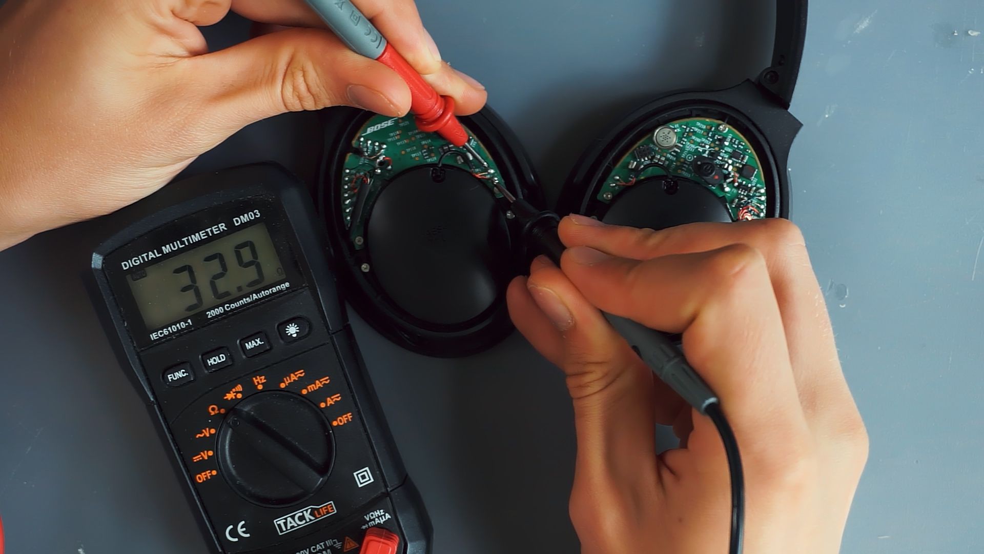 Easy Guide to REPAIR Broken BOSE QC25 Headphones - NO SOUND From One ...