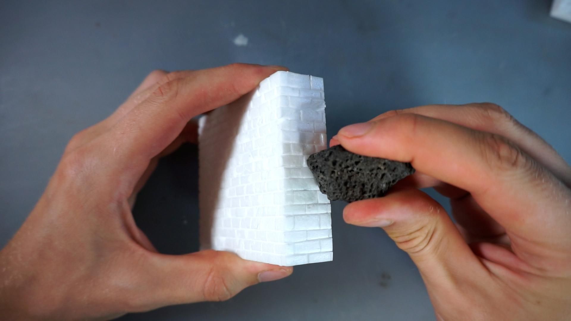 Turn Foam Into a Hyper-Realistic Brick Wall Model : 16 Steps (with ...