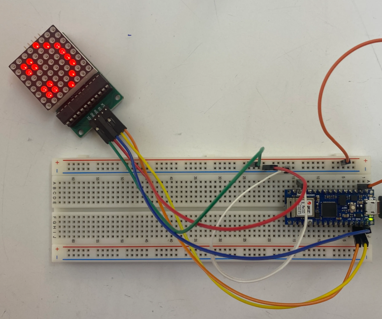 Create A Smiley Face Using Led Matrix With Arduino Nano 4 Steps