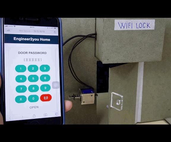 WIFI Door Lock DIY : 5 Steps - Instructables