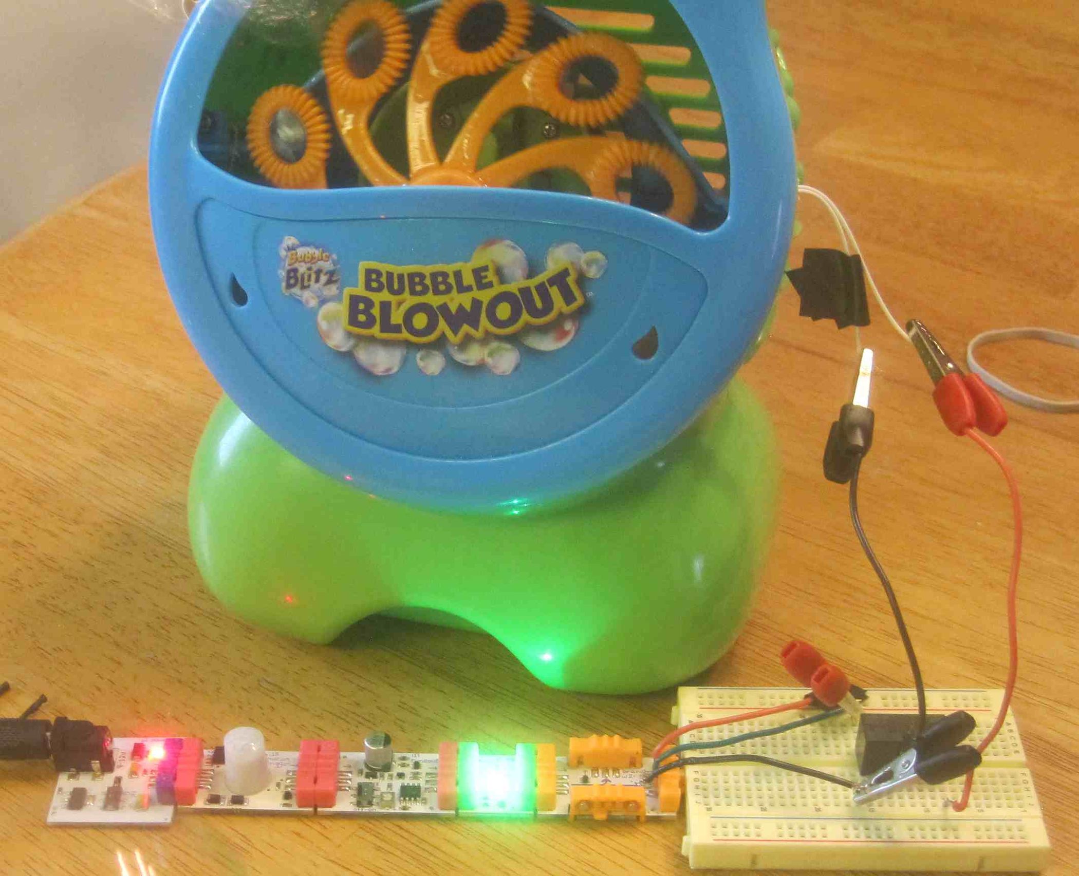 Motion Sensitive Bubble Machine With LittleBits! : 3 Steps - Instructables