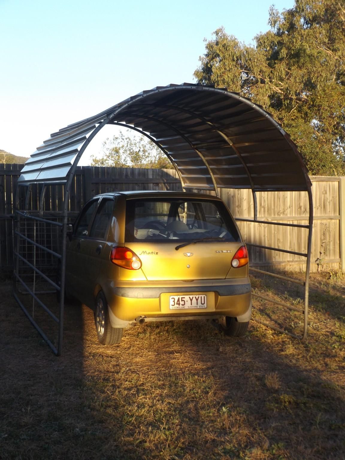 Small Arched,steel Shed. Moveable/Transportable. Possible Uses: Car ...