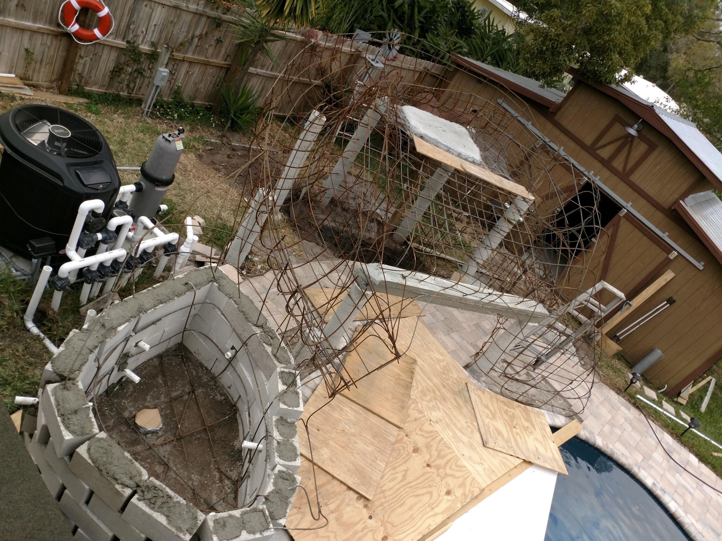 Backyard Pool Grotto With Slide and Hot Tub. : 8 Steps (with Pictures ...
