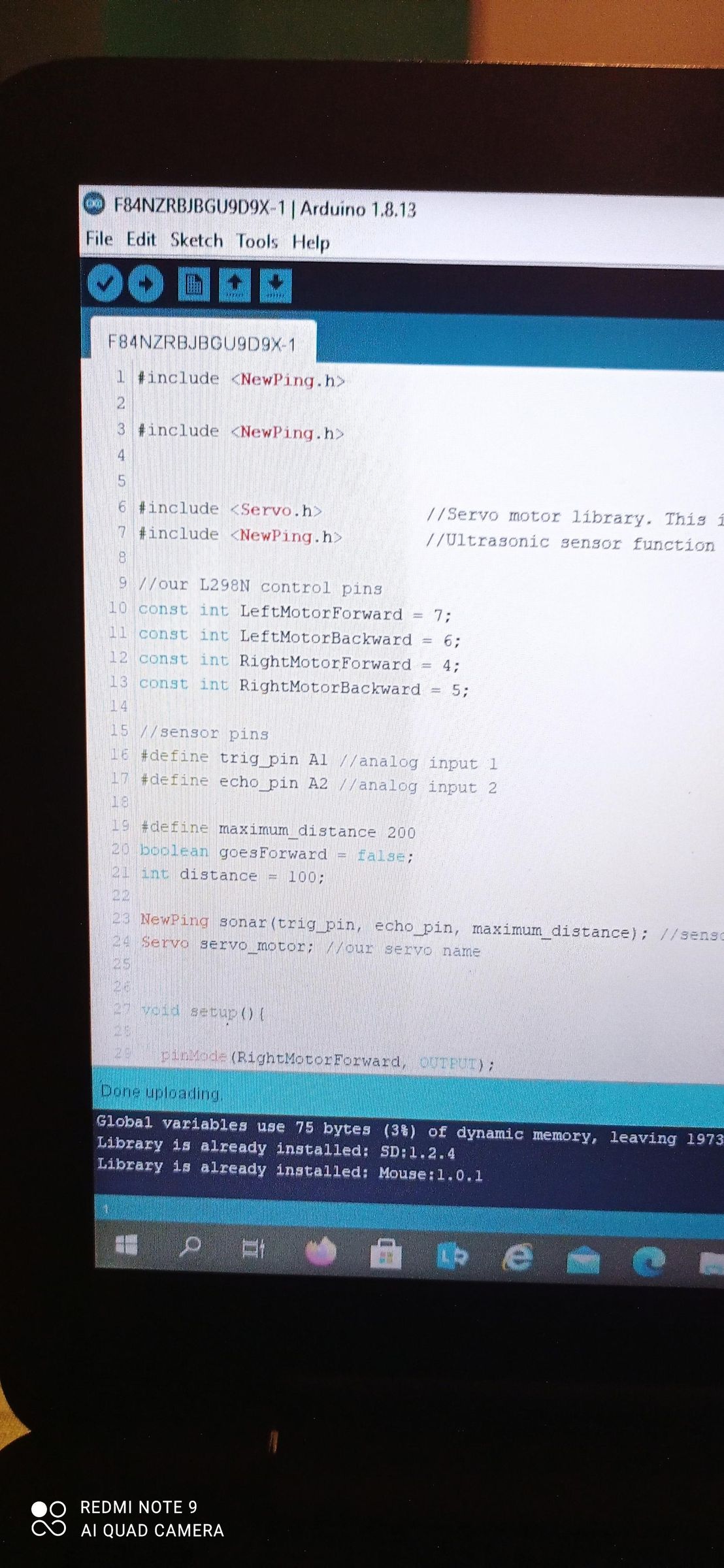 Obstacle Avoiding Robot (Arduino) : 8 Steps (with Pictures) - Instructables