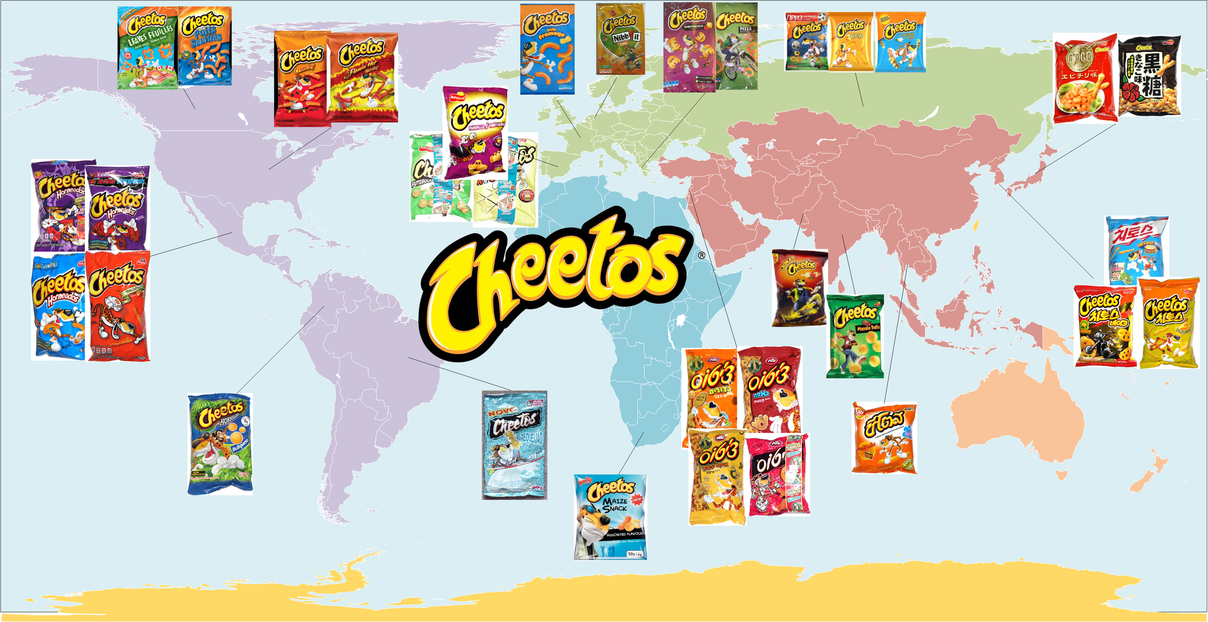 Cheetos Around the World : 4 Steps - Instructables