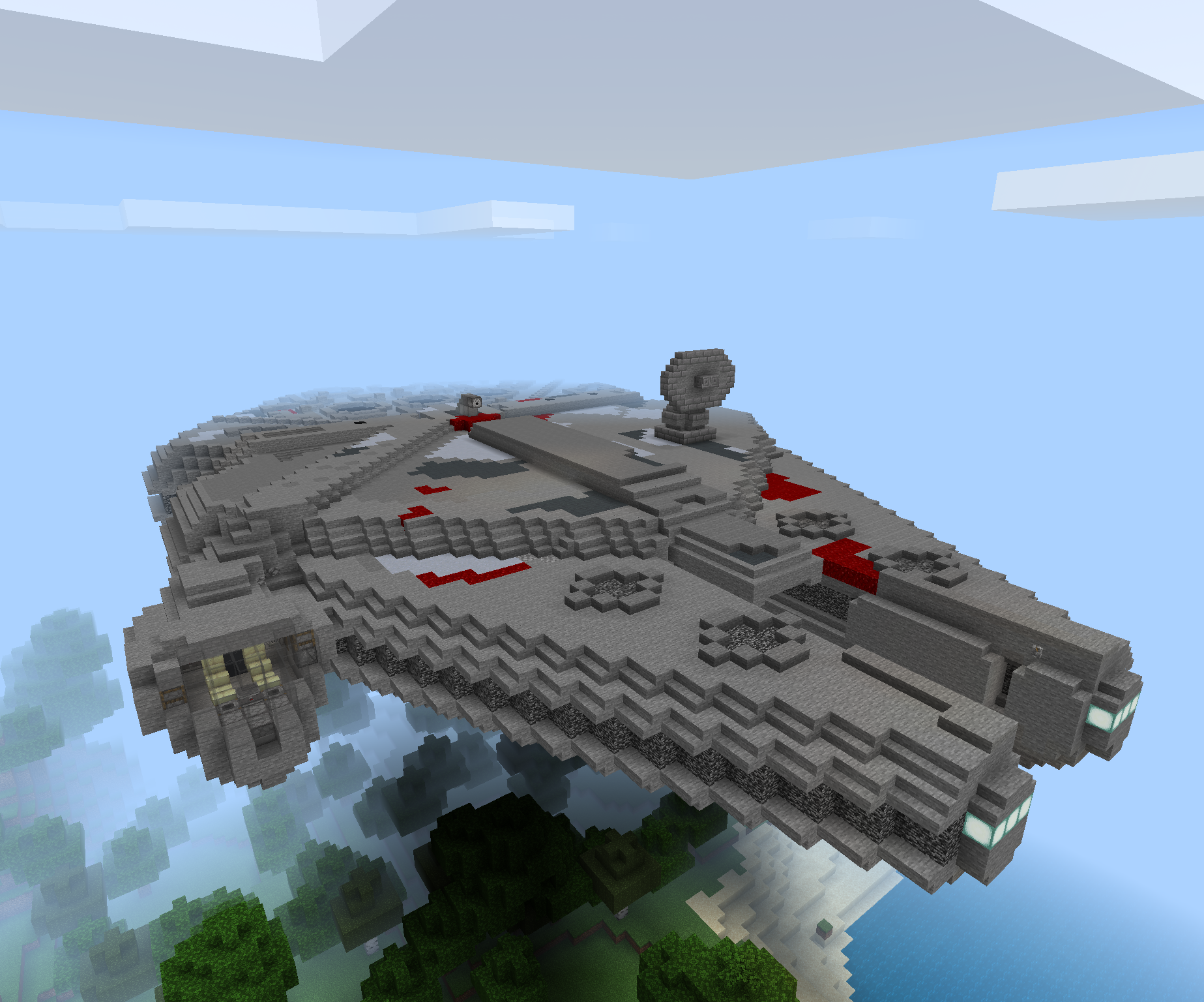 Minecraft - the Millennium Falcon : 7 Steps - Instructables