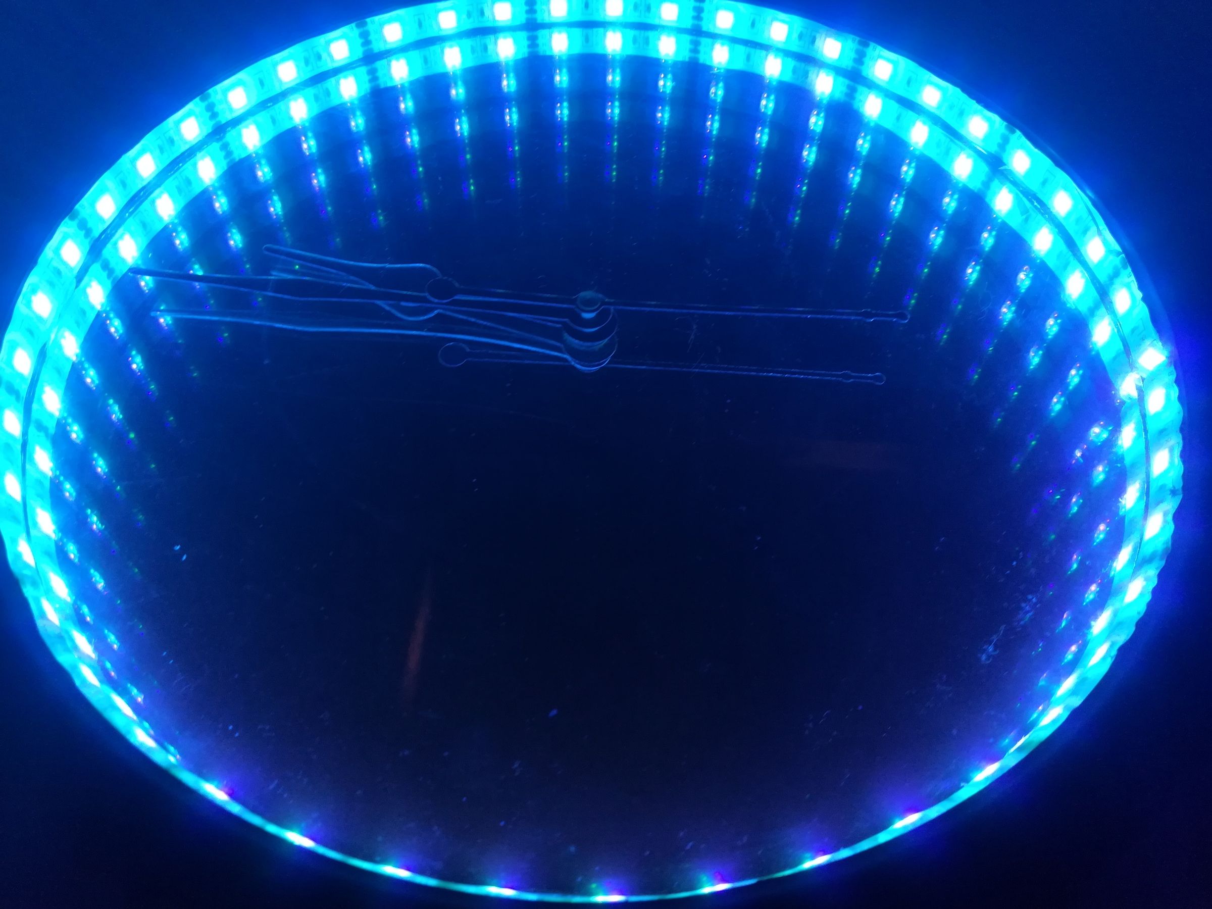 Easy DIY Infinity Mirror Clock : 3 Steps - Instructables