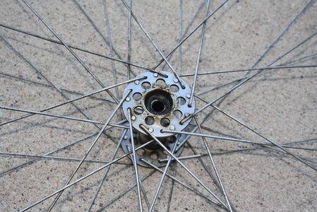 How to Rebuild a Bicycle Front Wheel Hub Using Simple Tools : 7 Steps ...