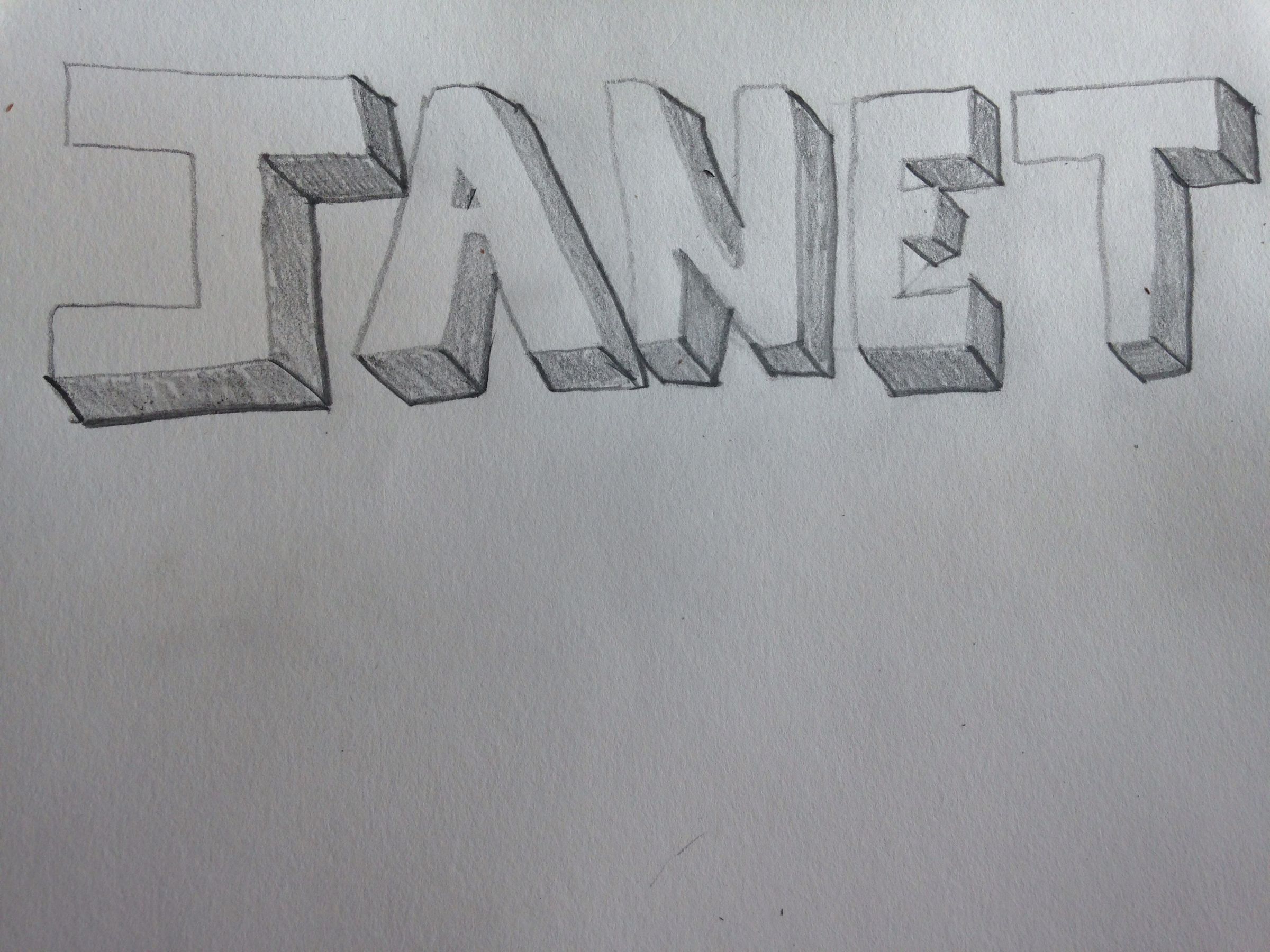 How to Drawing 3D Your Names : 5 Steps - Instructables