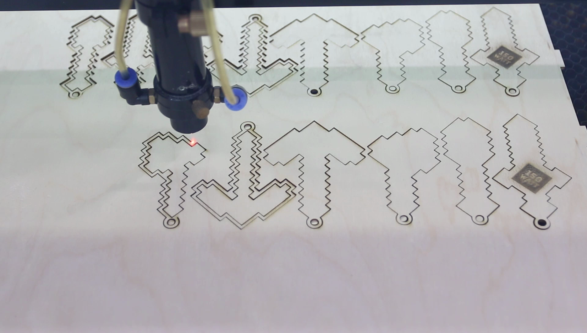 Minecraft Keychain Plywood Laser Cut : 4 Steps (with Pictures ...