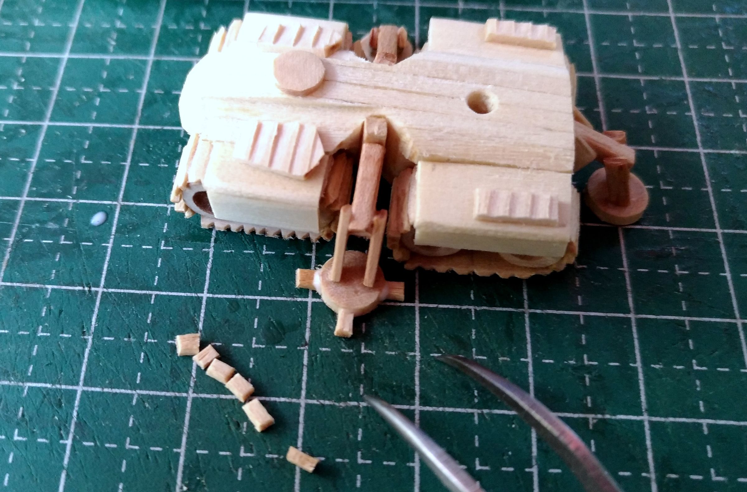 Starcraft 1 Terran Siege Tank Mini Popsicle Stick Model : 5 Steps (with ...