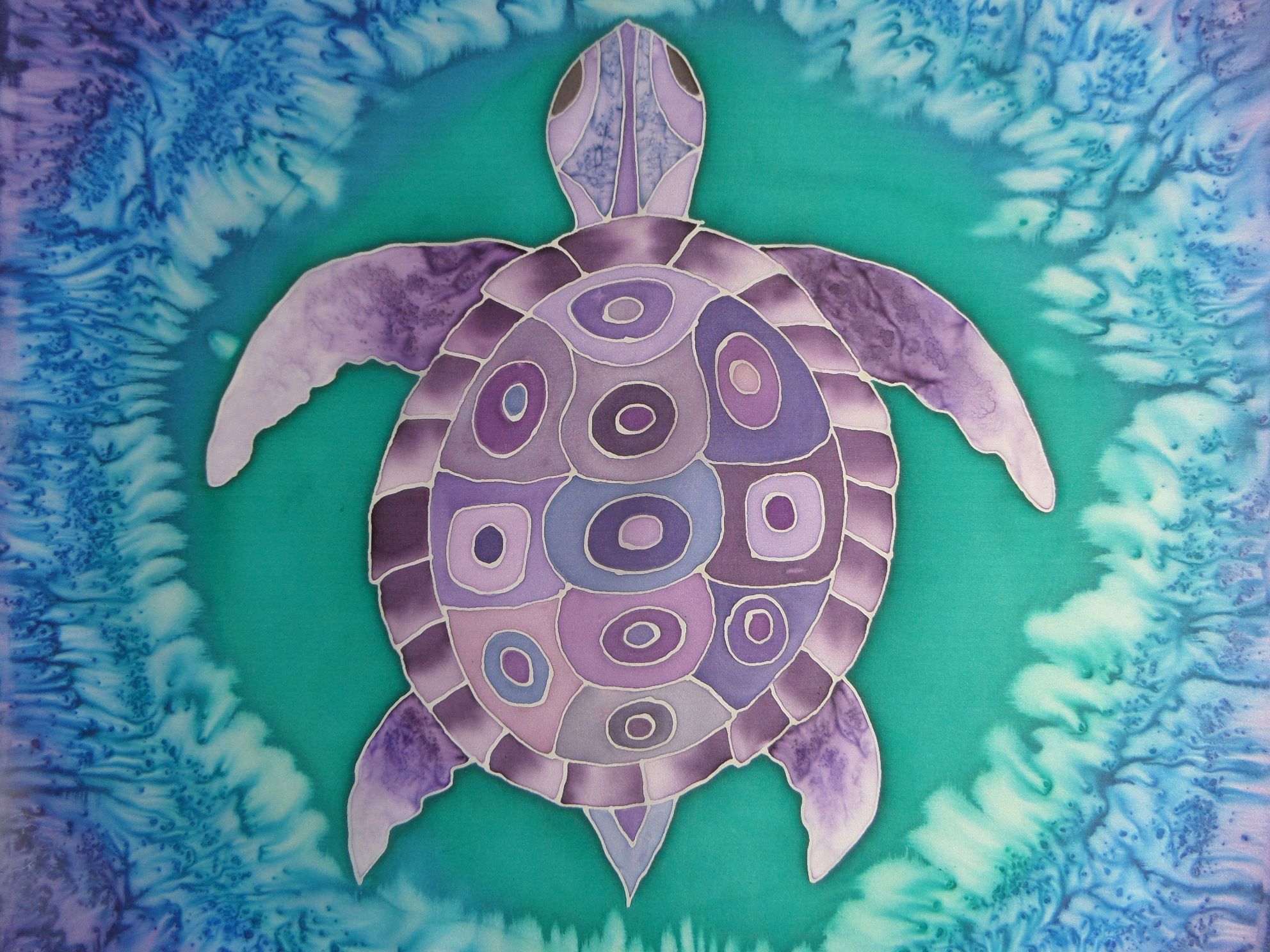 "Purple Turtle" Silk Painting : 14 Steps (with Pictures) - Instructables