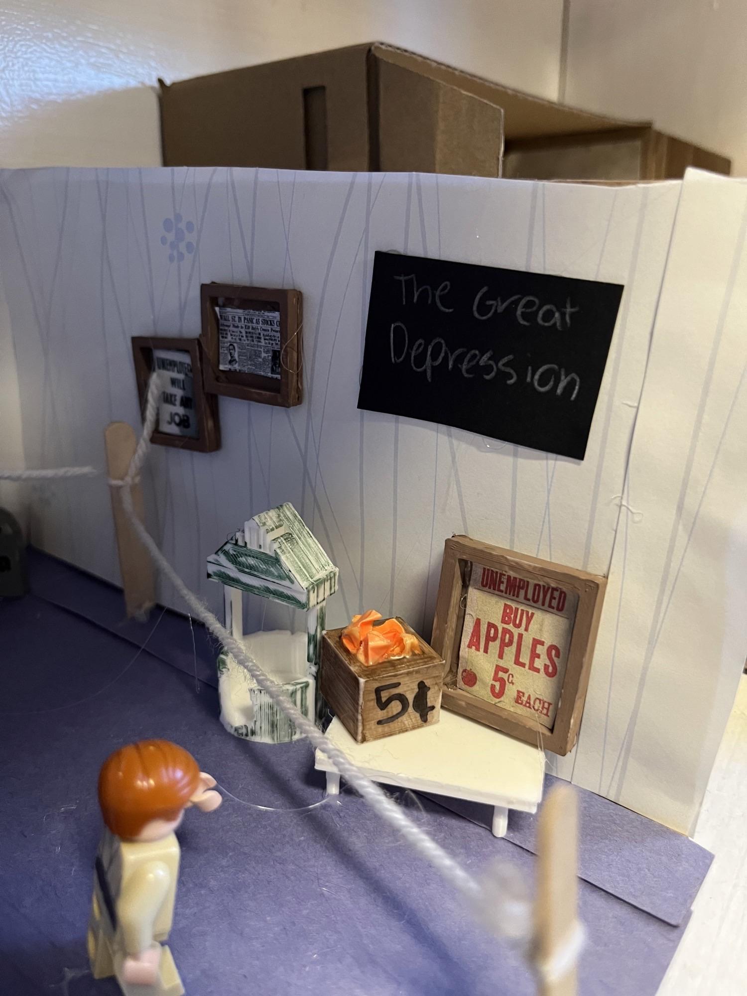 3D Printed Museum Diorama - the Great Depression (ELA) : 8 Steps (with ...
