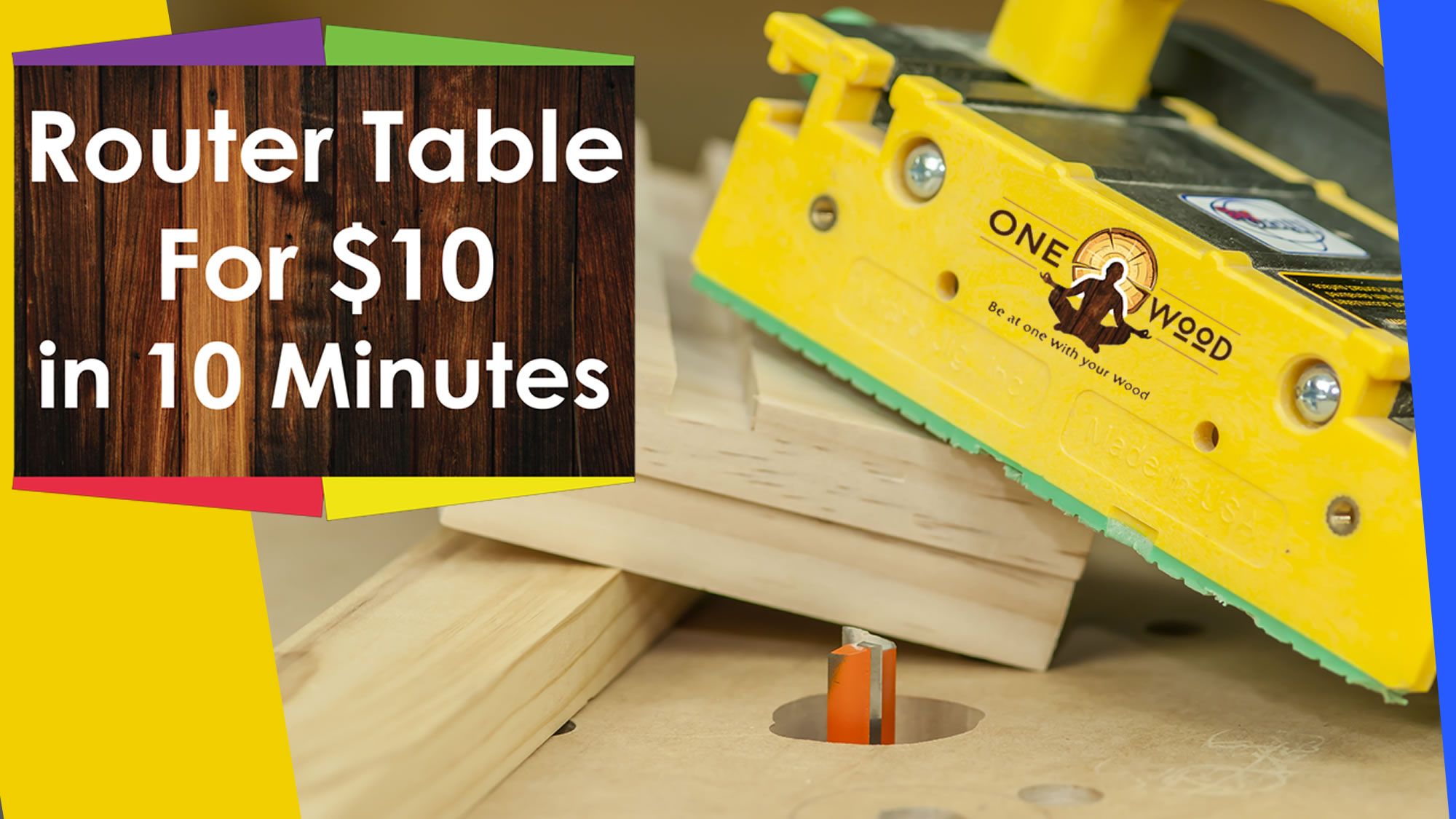 How to Build a Router Table for Woodworking for Under $10 in 10 Minutes ...