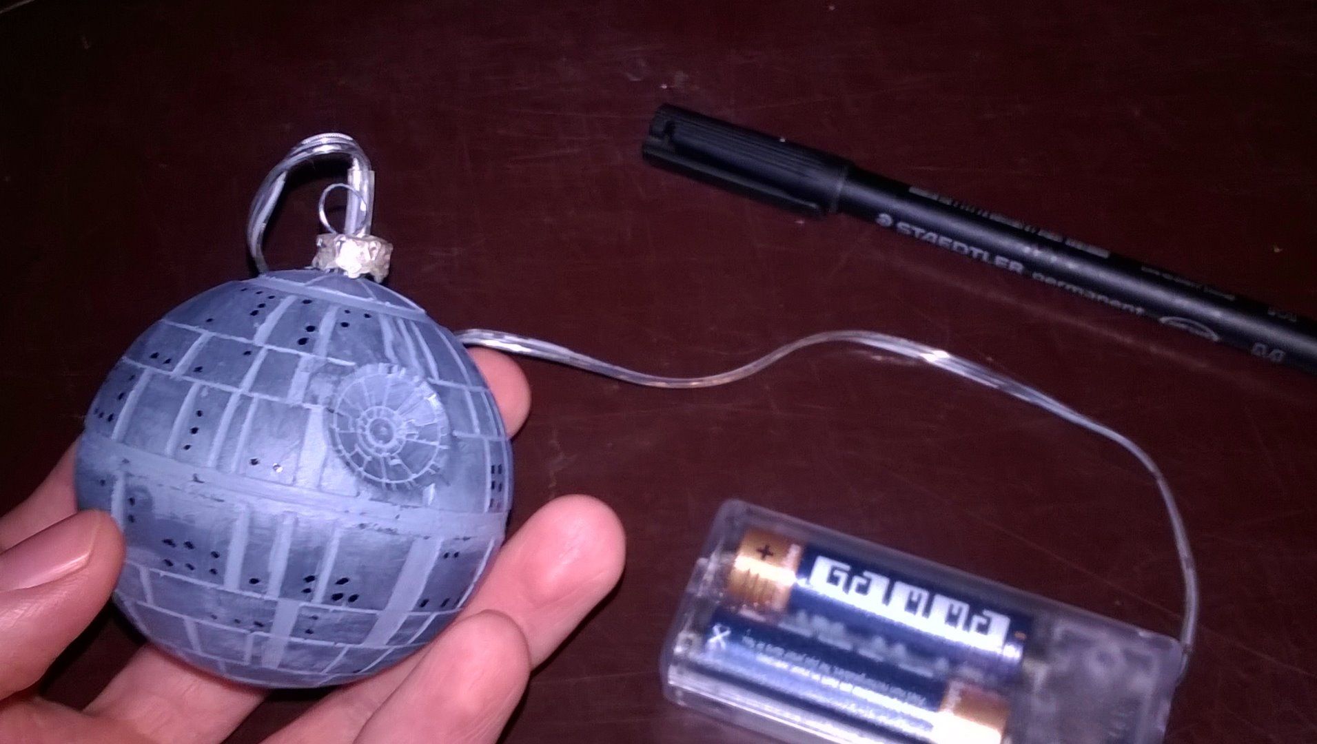 Glowing Death Star Christmas Ornament : 15 Steps (with Pictures ...