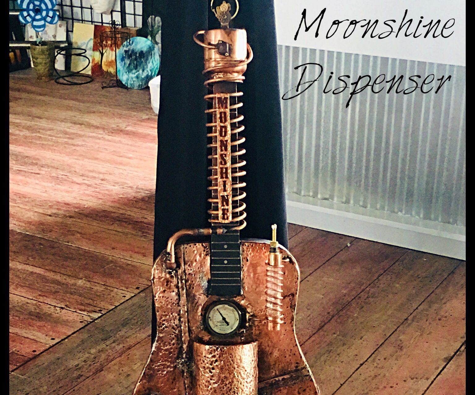 Steampunk Guitar Art( Moonshine Dispenser) : 4 Steps - Instructables