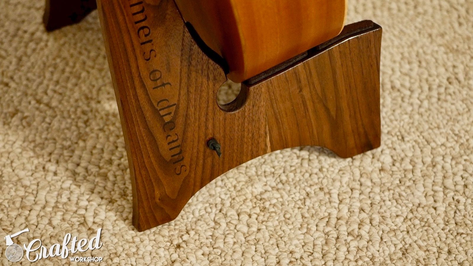 How to Build a DIY Wooden Guitar Stand (Free Template!) : 12 Steps ...