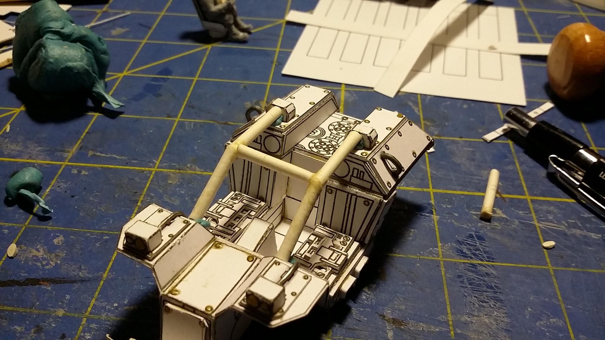 Building a Paper (or Card Stock) Armored Vehicle for 28mm (or 15mm, or ...