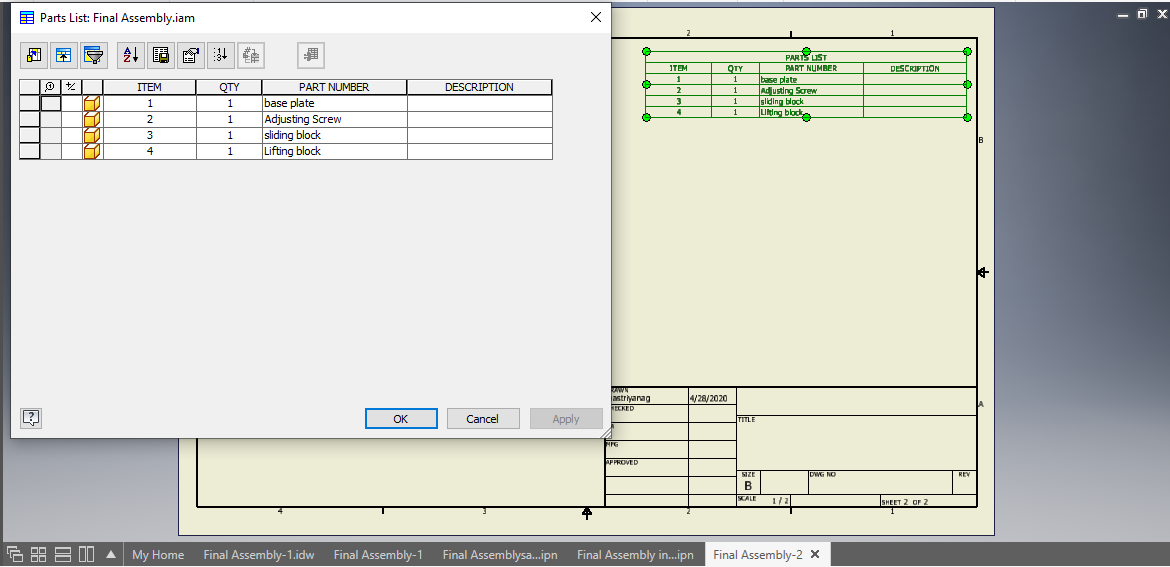 TAD 330- Making Isometric & Exploded Assembly View Drawings : 31 Steps ...