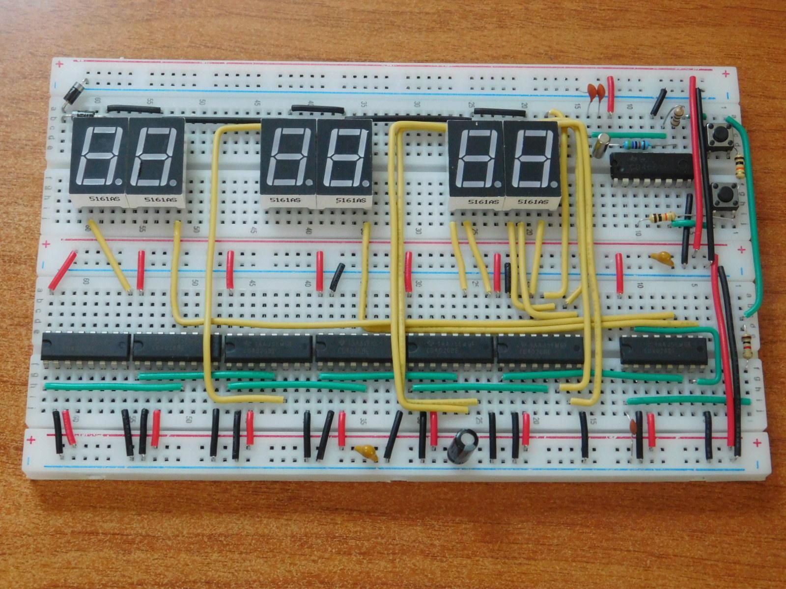 24 Hour Digital Clock (non Microcontroller) : 6 Steps (with Pictures ...