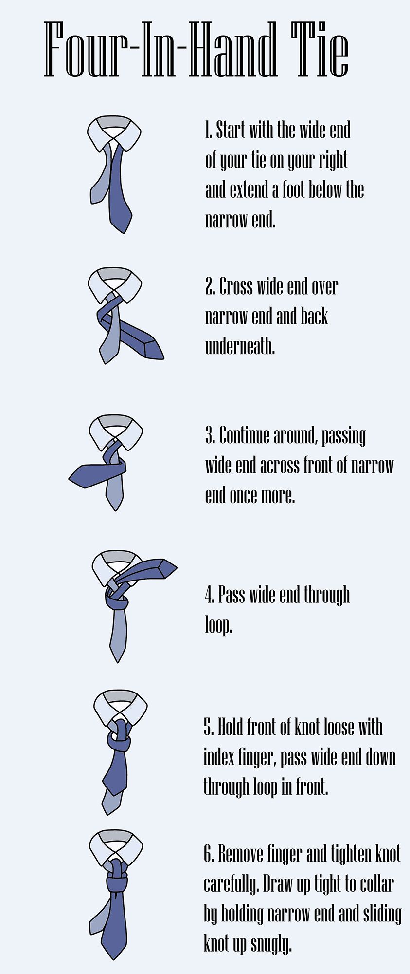 How To Tie A Tie Four In Hand