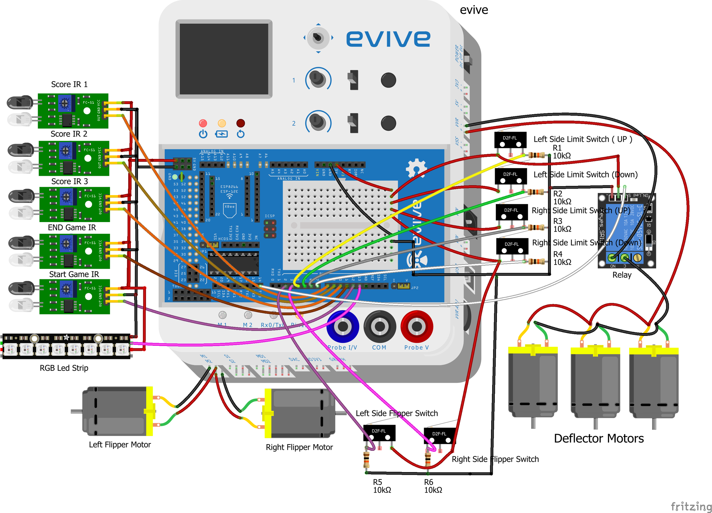 Tabletop Pinball Machine Using Evive- Arduino Based Embedded Plaform : 18 Steps (with Pictures ...
