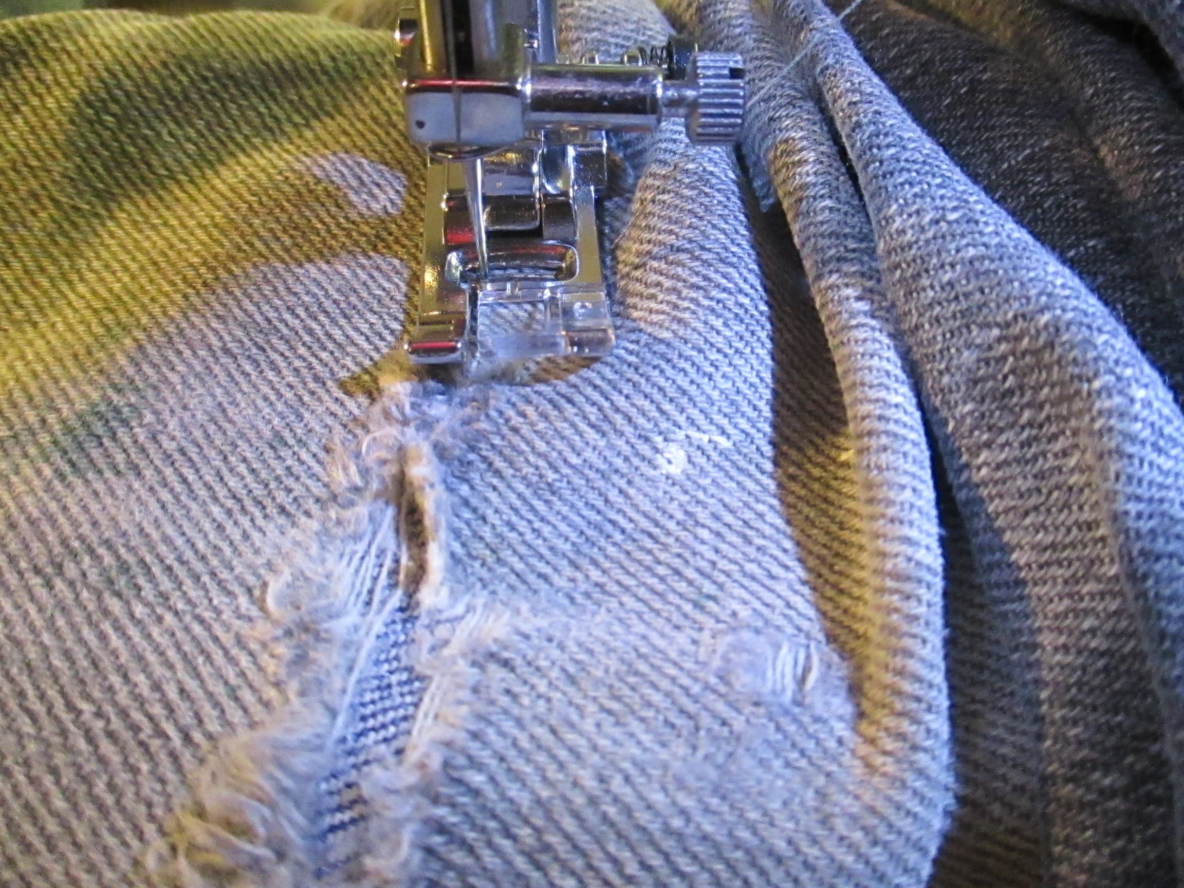 Sewing a Patch in Hard-to-reach Places : 5 Steps (with Pictures ...