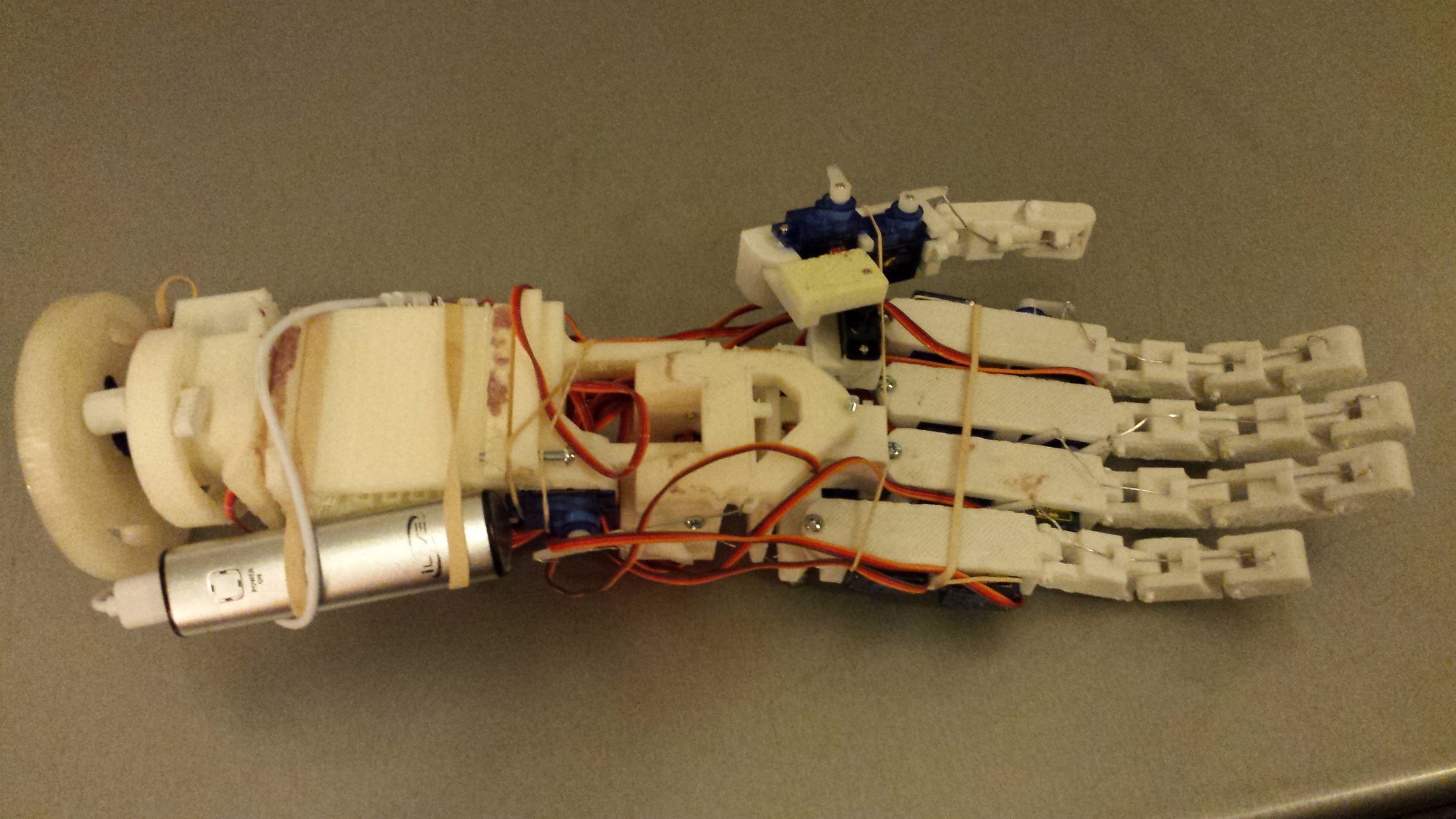 Modular Robotic Hand & Arm (With Extended Range of Motion) (3D Printed ...