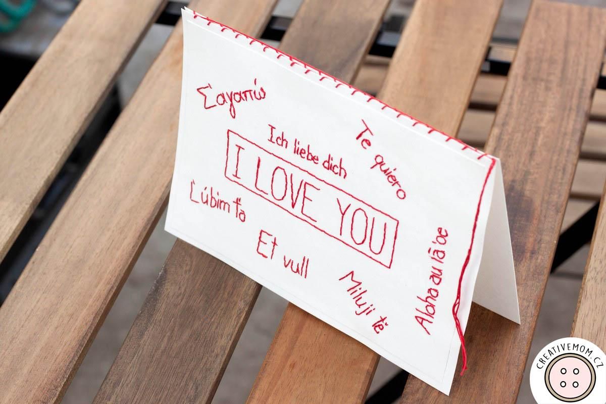 Embroidered Multilingual Love Card : 3 Steps (with Pictures ...