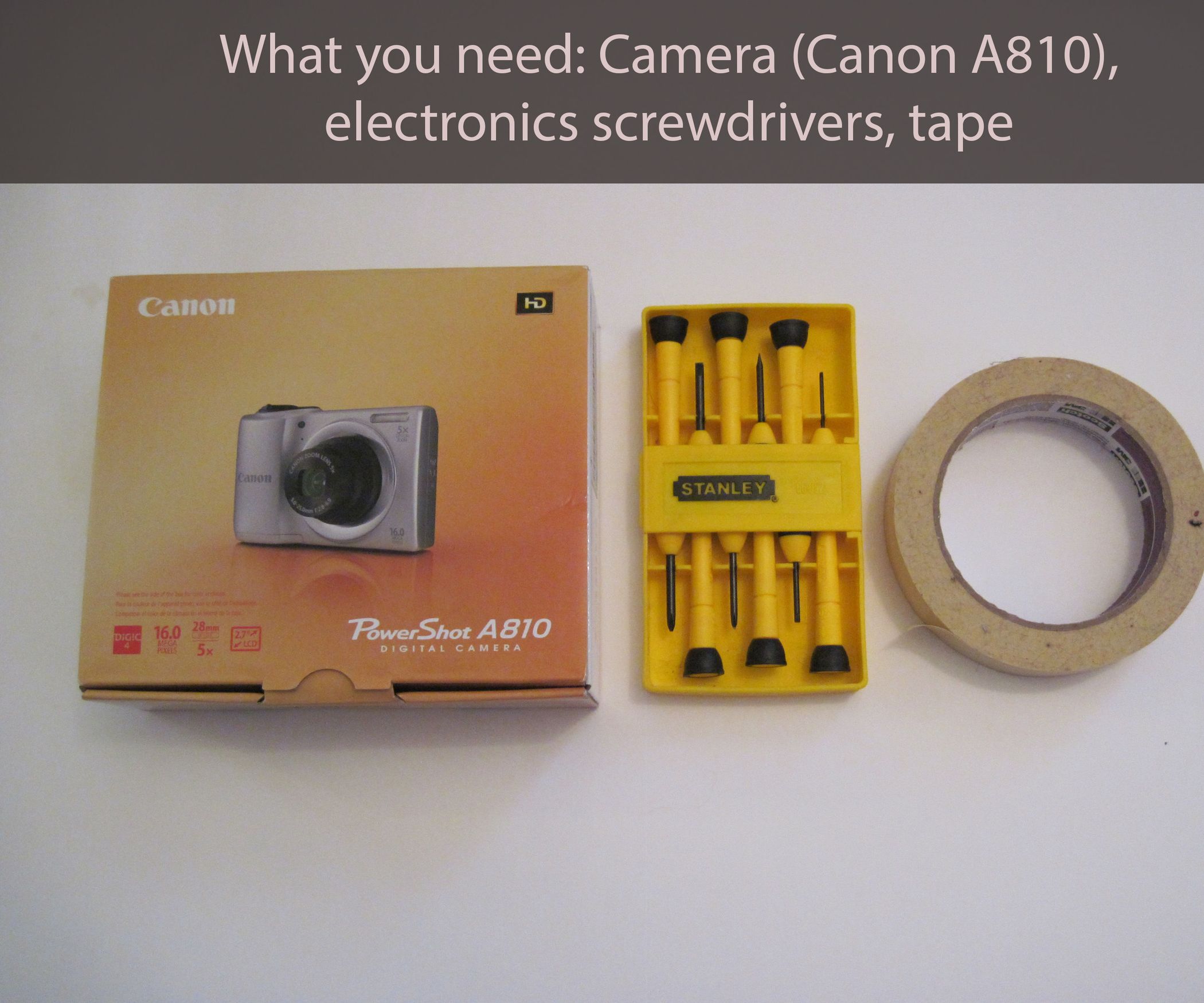 Infrared Camera Mod (Canon A810) : 13 Steps - Instructables
