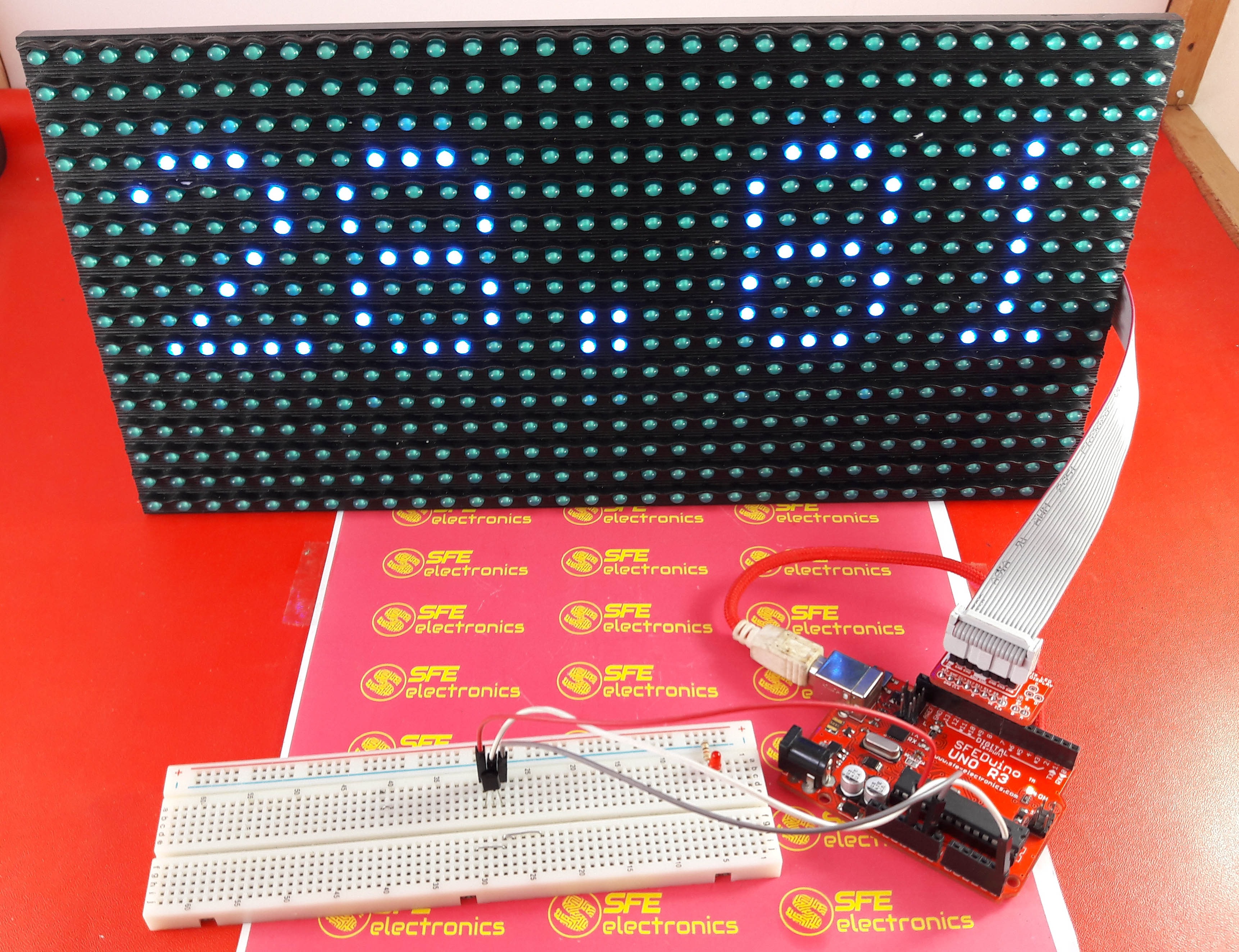 Display Temperature on P10 LED Display Module Using Arduino : 3 Steps ...
