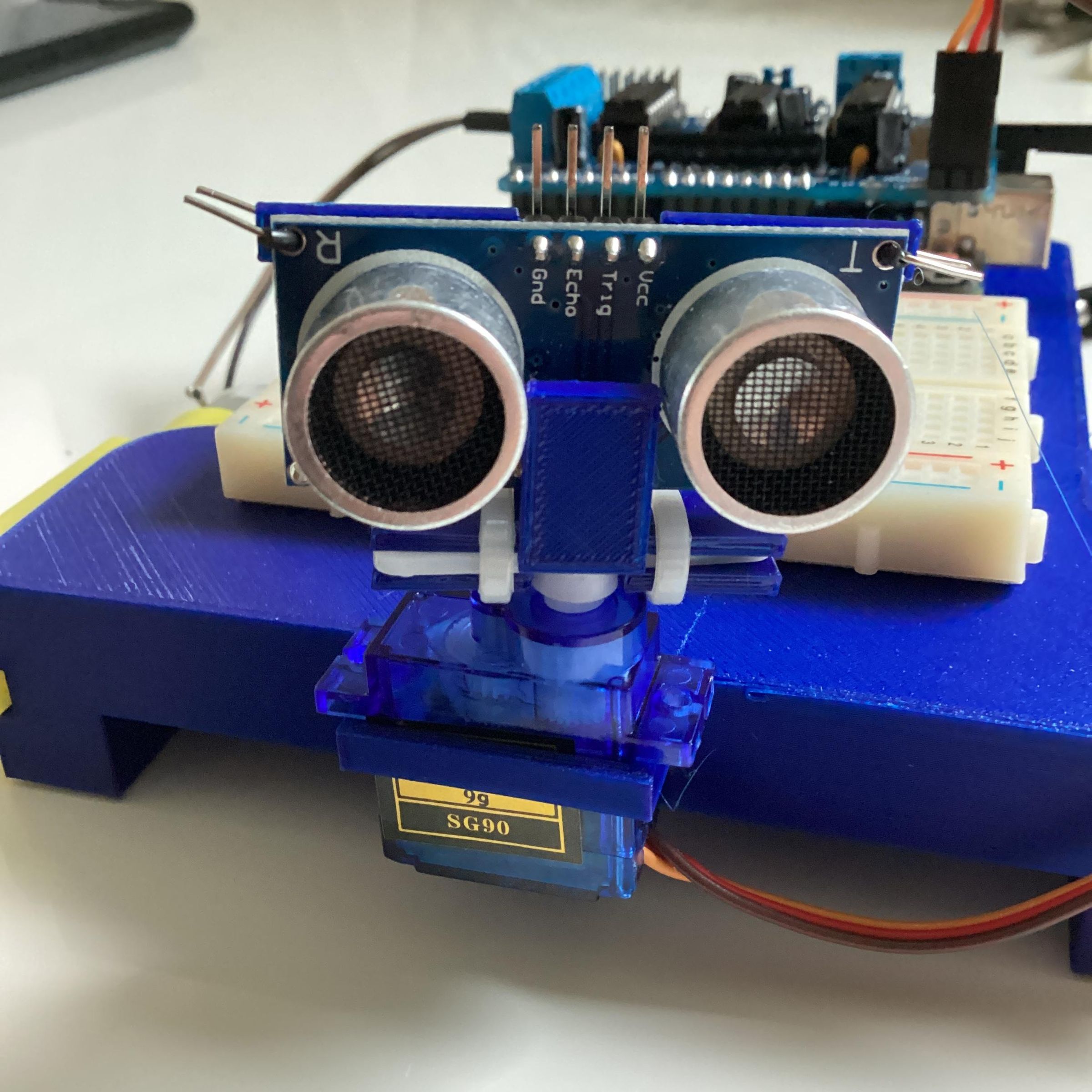 Arduino Ground Rover With Adafruit Motor Shield V1 and Servo Sonar ...