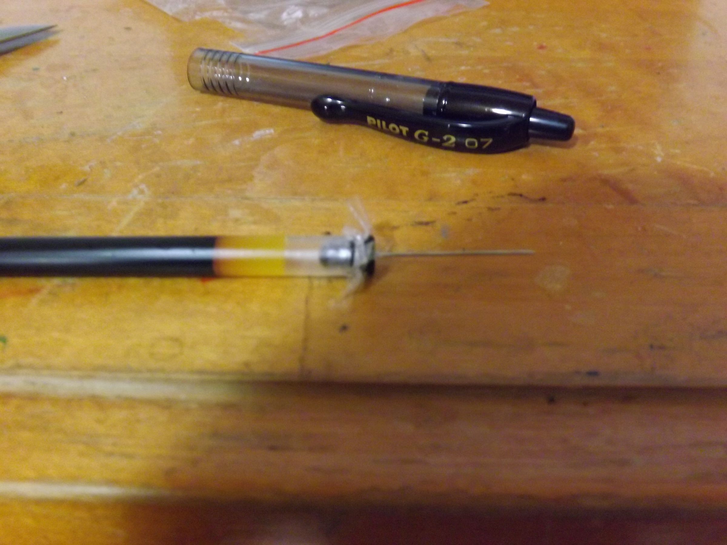 Pilot G2 Pen Gun With Needle (assemble-able). : 4 Steps - Instructables