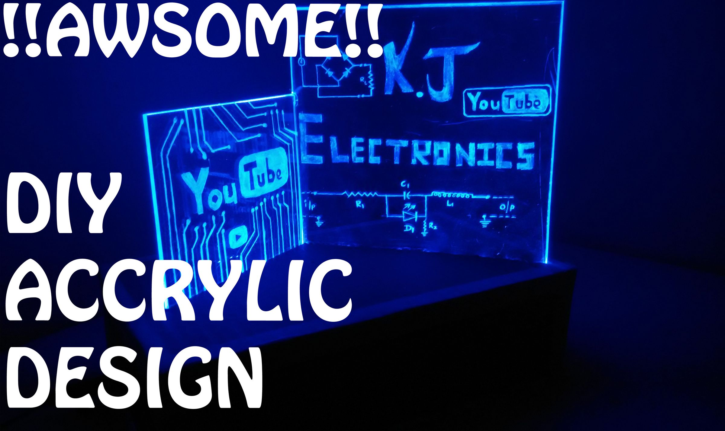 "Acrylic" Name With RGB Led !!AMEZING!! : 7 Steps (with Pictures ...