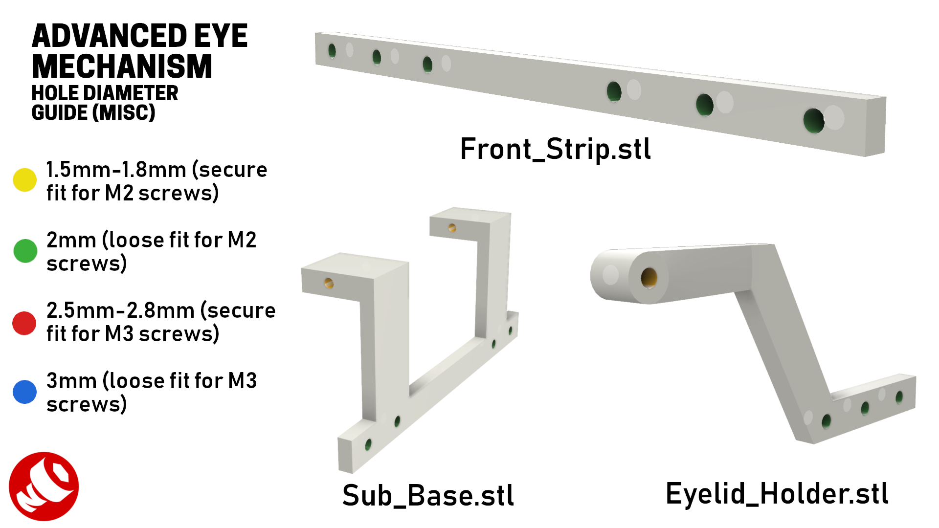 DIY Compact 3D Printed Animatronic Eye Mechanism : 4 Steps (with ...