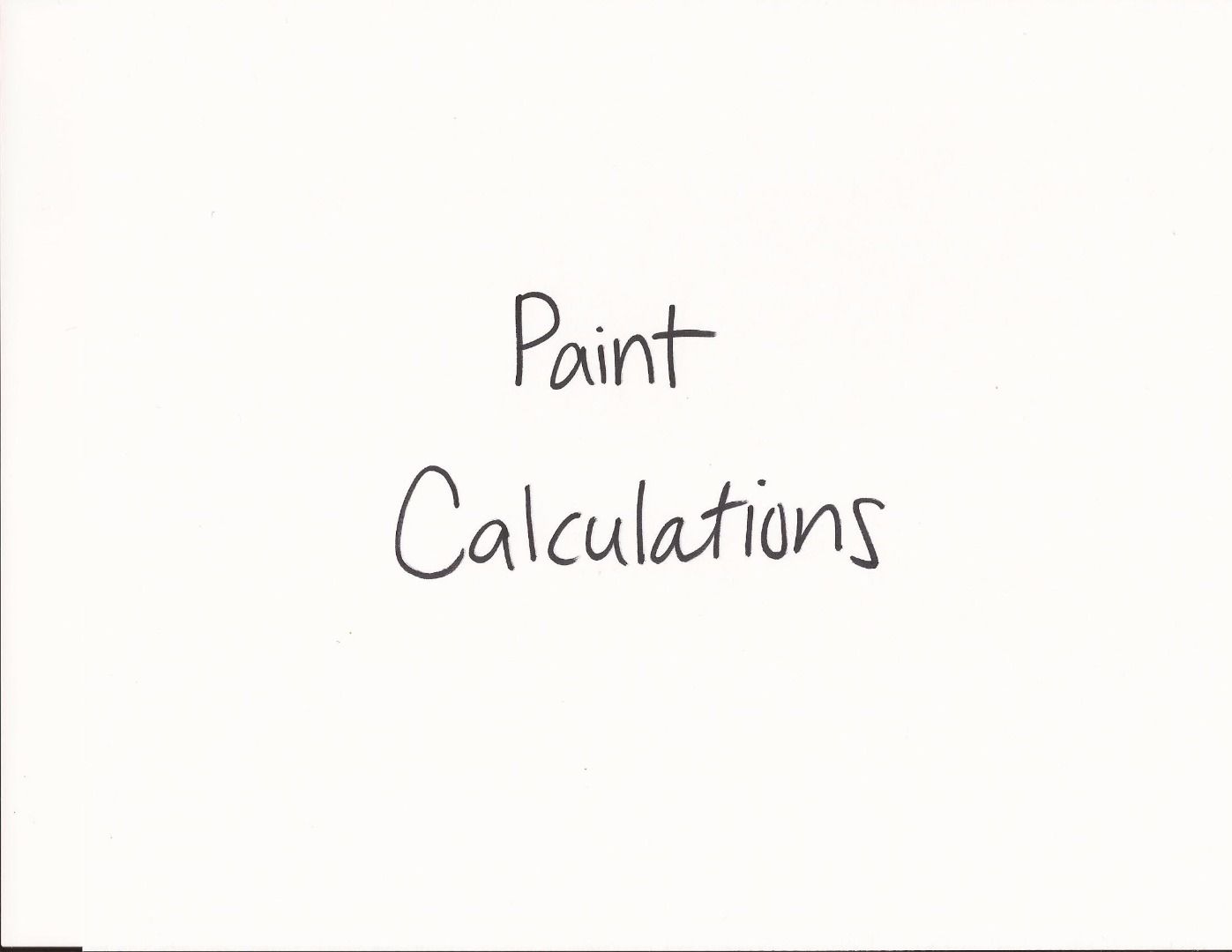 Final Paint Calculations : 9 Steps - Instructables