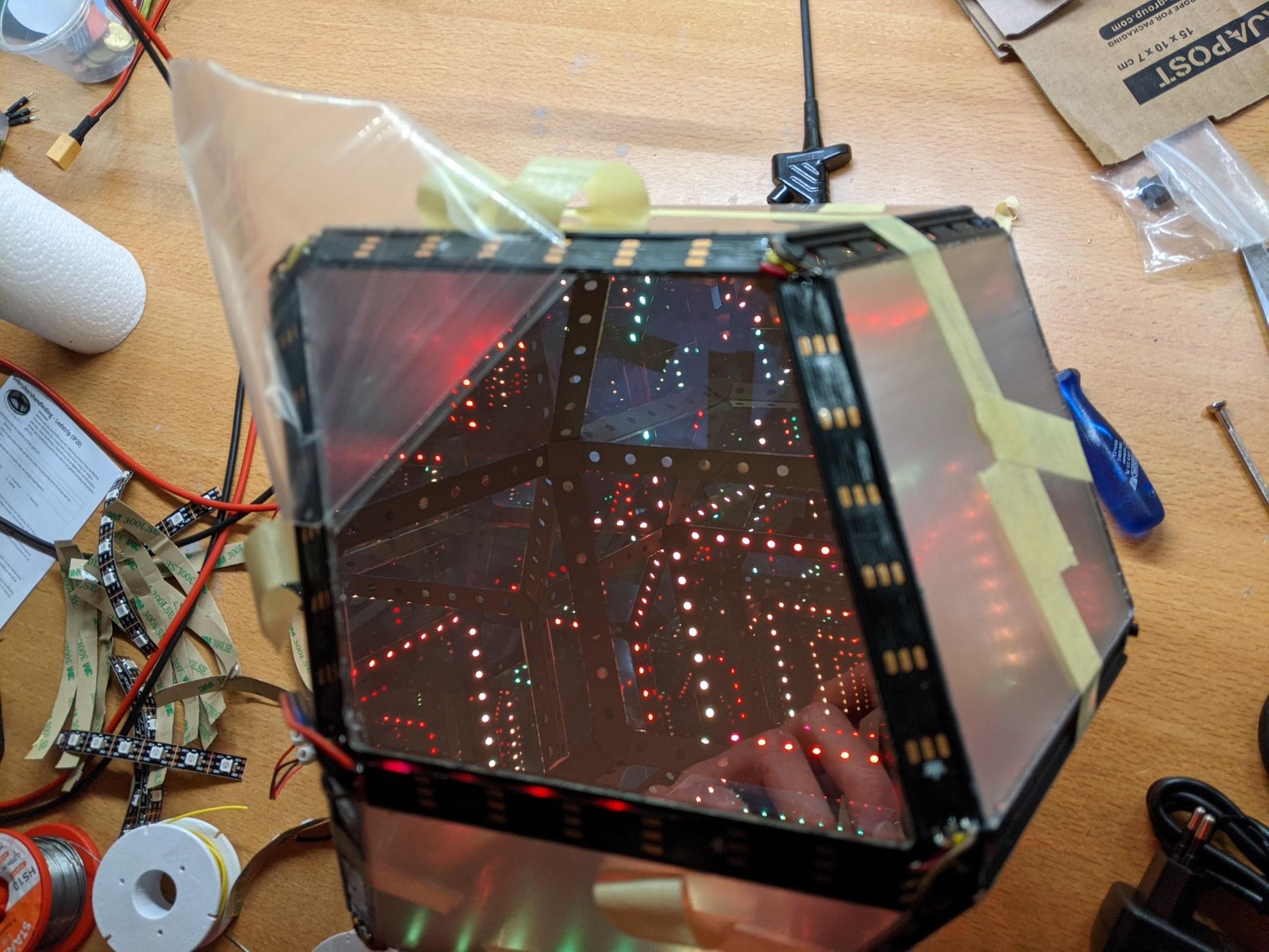 Rhombic Dodecahedron Infinity Lamp : 11 Steps (with Pictures ...