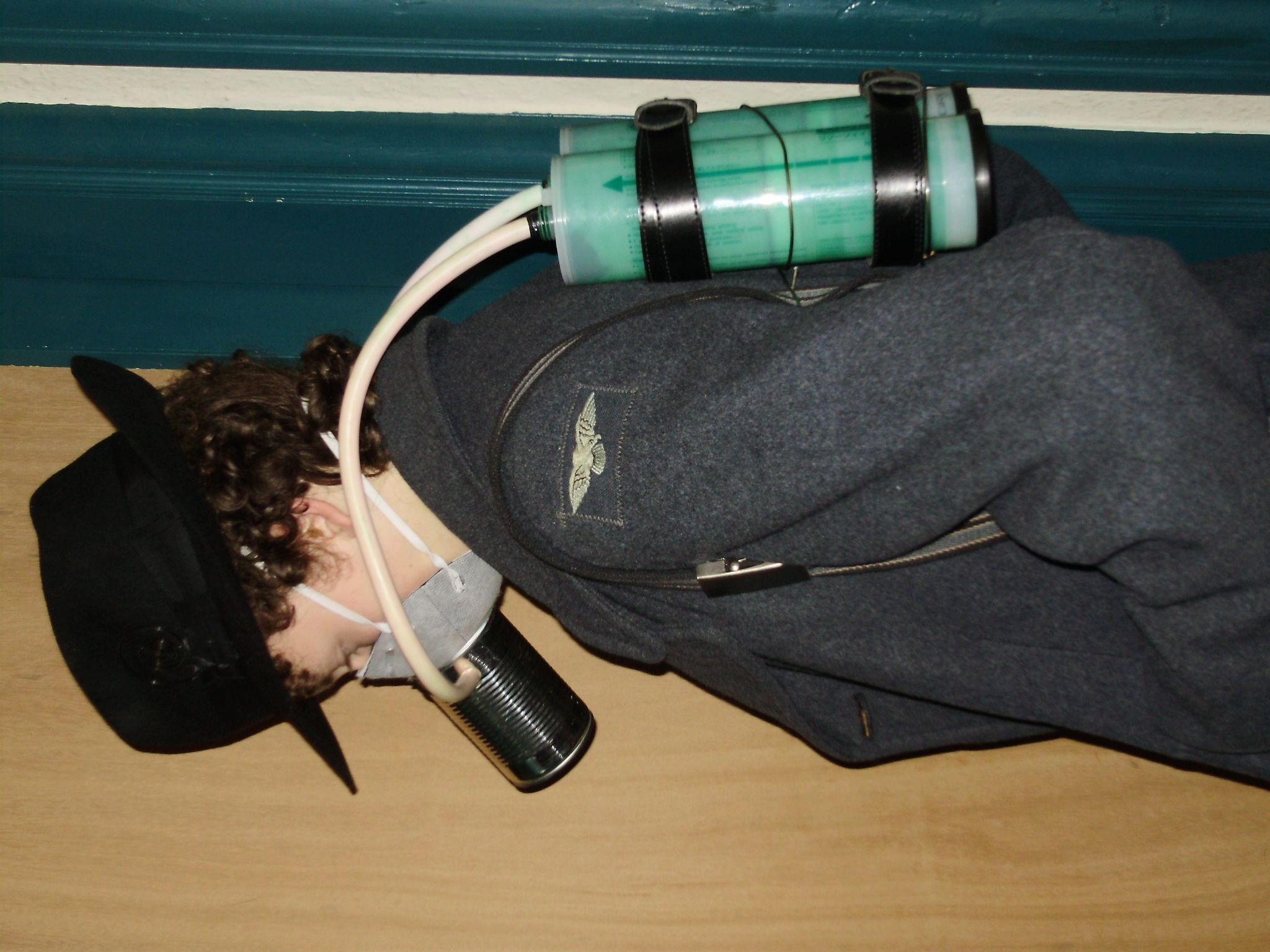Steampunk Gas Mask Appliance, With Gas Tanks. All Easy to Find Products ...