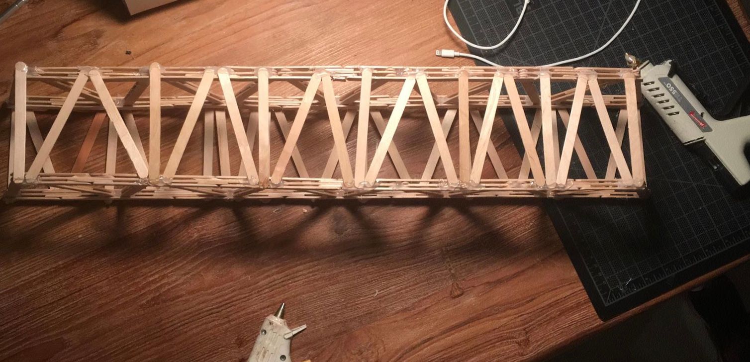 Warren Truss Popsicle Stick Bridge : 8 Steps - Instructables