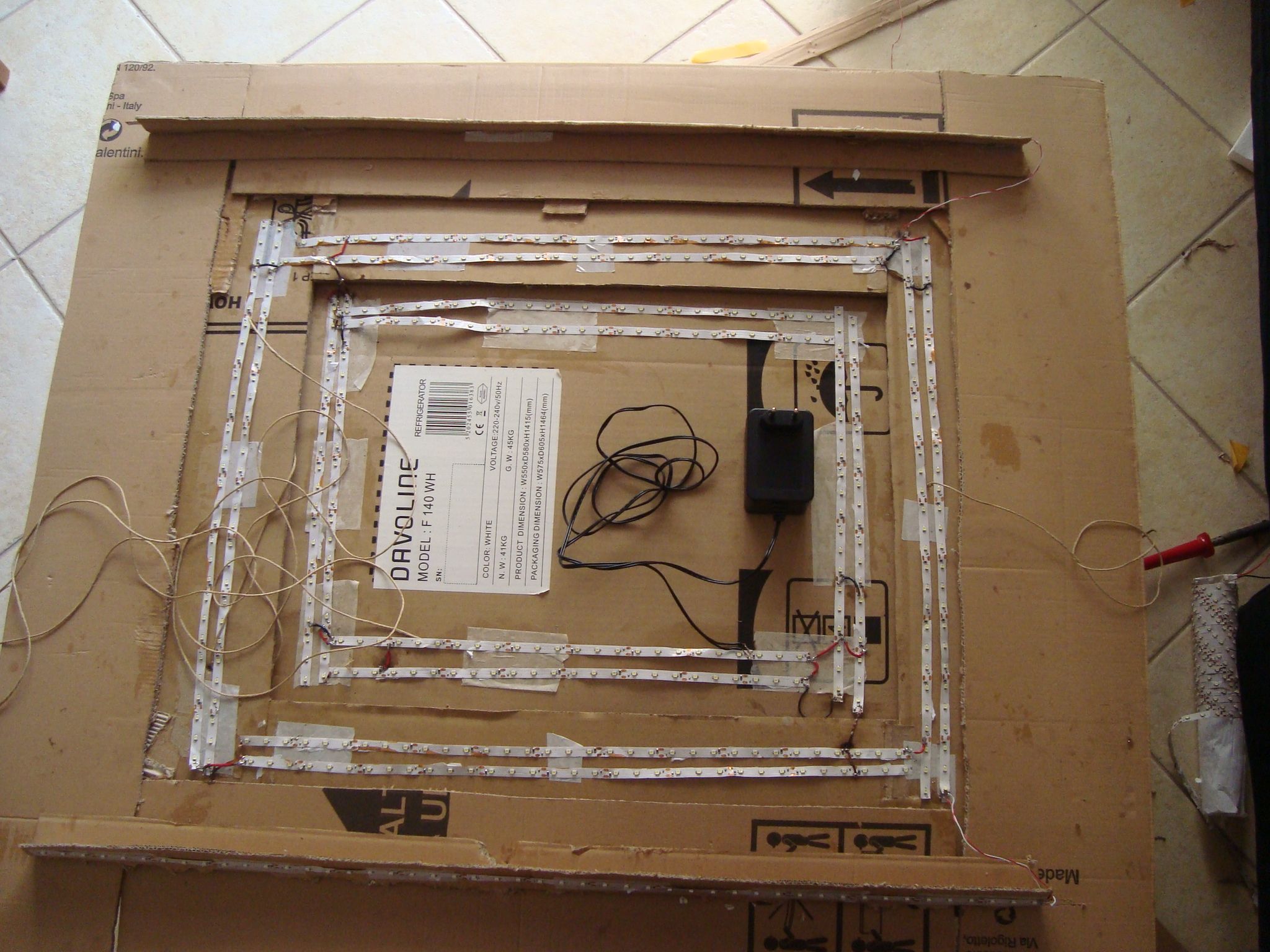 Modern LED Cardboard Ceiling Light : 6 Steps (with Pictures ...