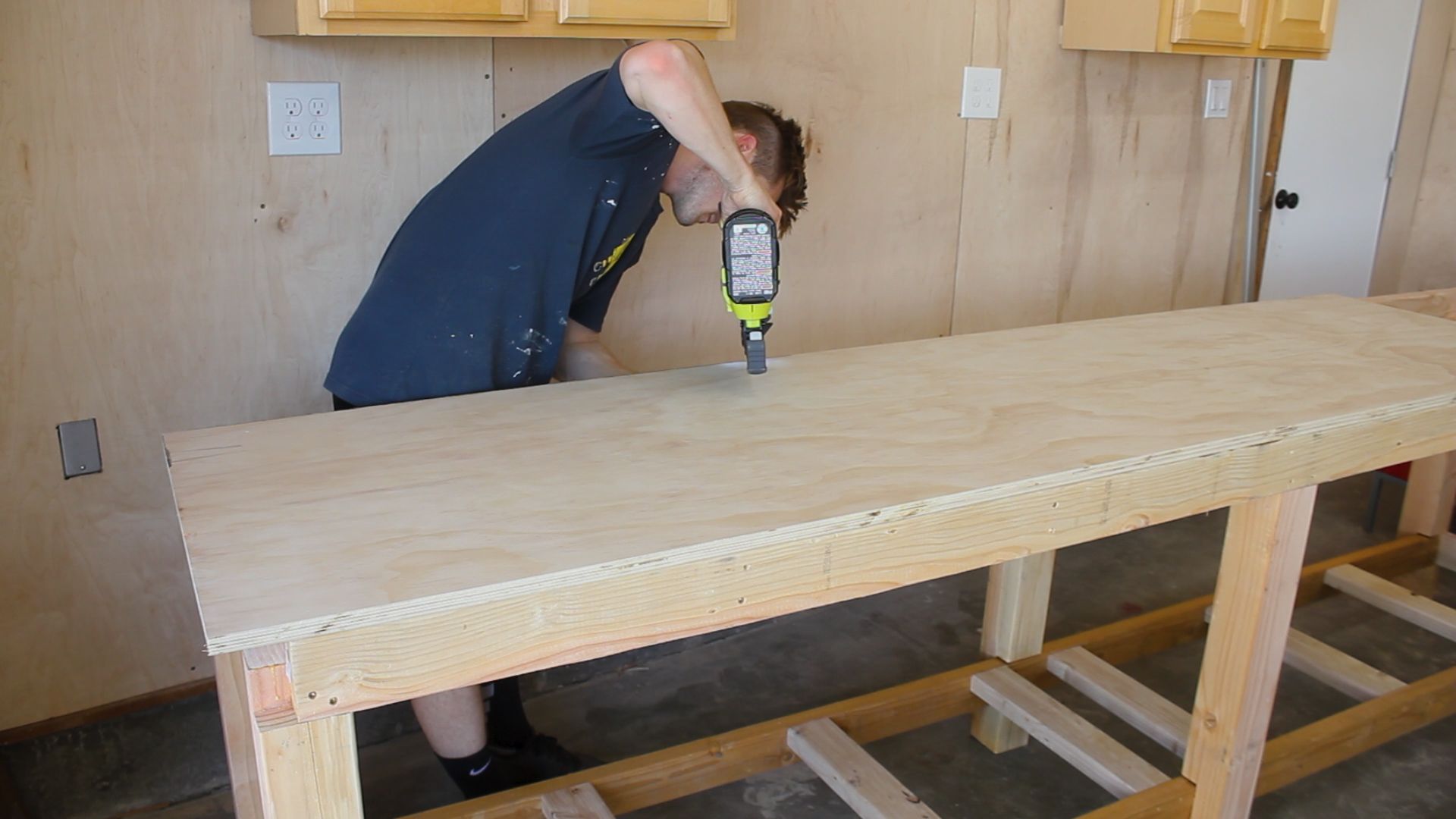 $100 10ft Work Bench/Surface With Storage : 12 Steps (with Pictures ...
